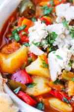 Spanish Style Tuna Stew with Potatoes, Peppers and Tomatoes - Eating ...