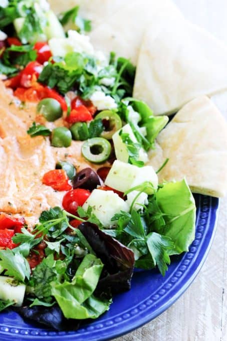Mediterranean Platter with Hummus & Feta - Eating European