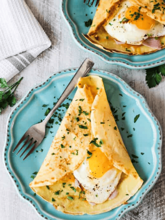 Crepes with Egg, Ham and Cheese - Eating European