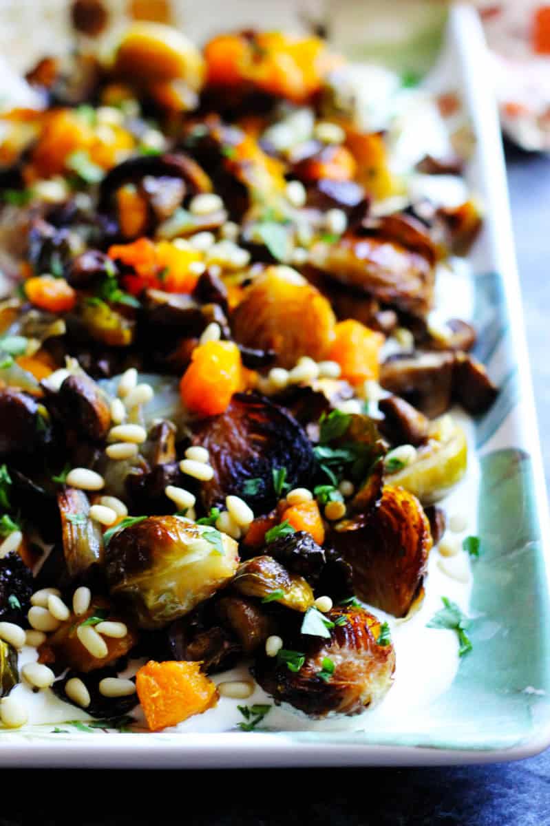 Roasted Fall Vegetables with Whipped Feta - Eating European
